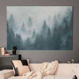 Akustikbild Nadelwald im Nebel