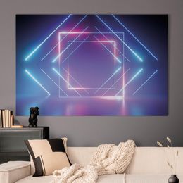 Akustikbild Geometrisches Neonlicht