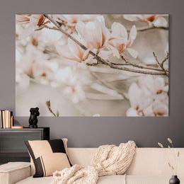 Akustikbild Magnolienzweige im Vintagestil