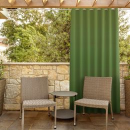 Bilderwelten Outdoor Vorhang nach Ma&szlig; blickdicht gr&uuml;n Sonnenschutz Abstrakt mit &Ouml;sen - Gr&uuml;ner Farbverlauf - wetterfest Balkon Pergola