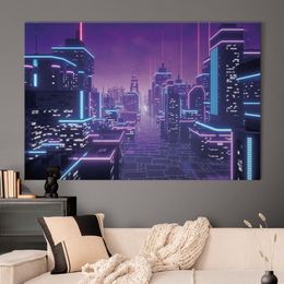 Akustikbild Neon Stadtlichter