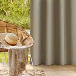 Bilderwelten Outdoor Vorhang nach Ma&szlig; blickdicht gr&uuml;n Sonnenschutz Unifarben mit &Ouml;sen - Pumpkin Seed - wetterfest Balkon Pergola