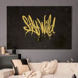 Akustikbild Graffiti Art Stay Wild