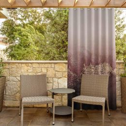 Outdoor Vorhang nach Ma&szlig; blickdicht - Goldene D&auml;mmerung Rosa - rosa originell Abstrakt Aquarell wetterfest Balkon Pergola