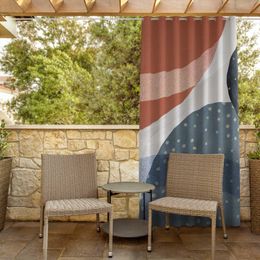 Bilderwelten Outdoor Vorhang nach Ma&szlig; blickdicht blau originell Abstrakt mit &Ouml;sen - Orbit mit Punkten II - wetterfest Balkon Pergola