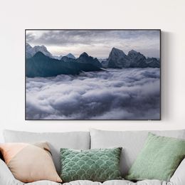Akustik-Wechselbild Wolkenmeer im Himalaya