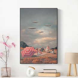 Akustik-Wechselbild Ufos an einem Sommertag