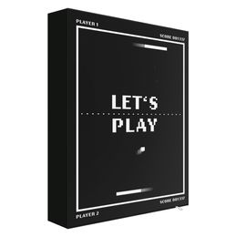 Bilderwelten Akustik-Wechselbild Klassik Videospiel in Schwarzwei&szlig; Let's Play