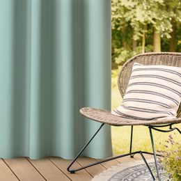 Bilderwelten Outdoor Vorhang nach Ma&szlig; blickdicht t&uuml;rkis Sonnenschutz Unifarben mit &Ouml;sen - Pastell Mint - wetterfest Balkon Pergola