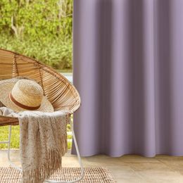 Bilderwelten Outdoor Vorhang nach Ma&szlig; blickdicht violett Sonnenschutz Unifarben mit &Ouml;sen - Lavendel - wetterfest Balkon Pergola
