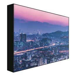 Bilderwelten Akustik-Wechselbild Skyline von Seoul