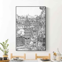 Akustik-Wechselbild Stadtstudie - London Eye