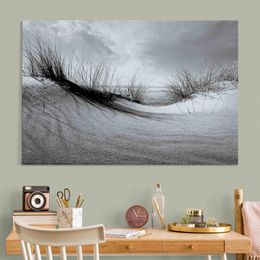Akustikbild Sandd&uuml;ne Schwarz-Wei&szlig;
