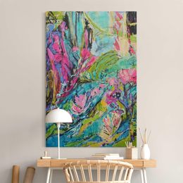 Bilderwelten Akustikbild originell bunt Abstrakt Schallschutzbild - Abstrakte Farbenexplosion - Wandbild Wohnzimmer Schlafzimmer