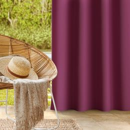 Bilderwelten Outdoor Vorhang nach Ma&szlig; blickdicht violett Sonnenschutz Unifarben mit &Ouml;sen - Orchidee - wetterfest Balkon Pergola