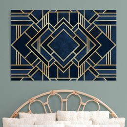 Akustikbild Art Deco Gold