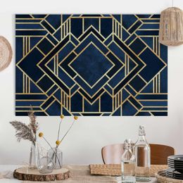 Bilderwelten Akustikbild Art Deco Gold