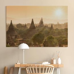 Akustikbild Sonnenuntergang &uuml;ber Bagan