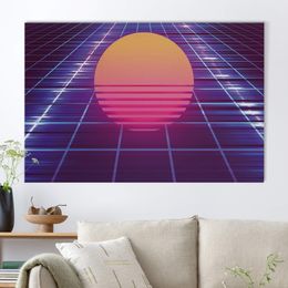 Bilderwelten Akustikbild Retro Video mit Kreis