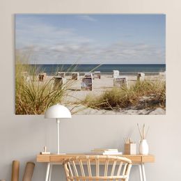 Bilderwelten Akustikbild Ostsee und Strandk&ouml;rbe