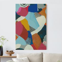 Bilderwelten Akustikbild originell bunt Abstrakt Schallschutzbild - Bunte Steigung - Wandbild Wohnzimmer Schlafzimmer