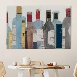 Bilderwelten Akustikbild Kulinarisch blau modern Schallschutzbild - Wein & Spirituosen II - Getr&auml;nke K&uuml;che