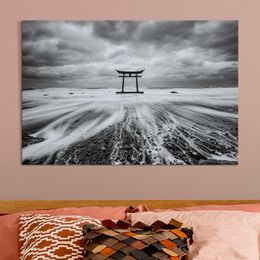 Akustikbild Japanisches Torii im Meer