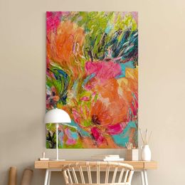 Akustikbild Abstrakte Blumen Malerei