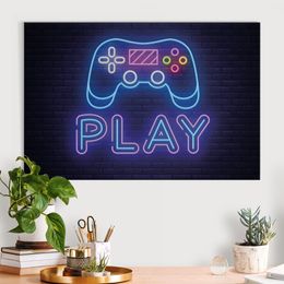 Bilderwelten Akustikbild Neon Gaming Controller