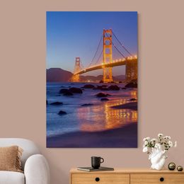 Akustikbild Golden Gate Bridge am Abend