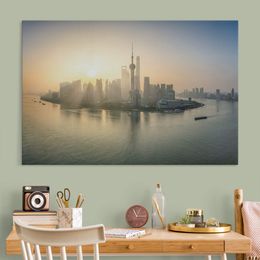 Akustikbild Pudong bei Sonnenaufgang