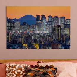 Akustikbild Tokio mit dem Fuji am Abend