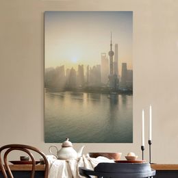 Akustikbild Pudong bei Sonnenaufgang