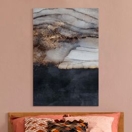 Akustikbild Goldener Marmor gemalt
