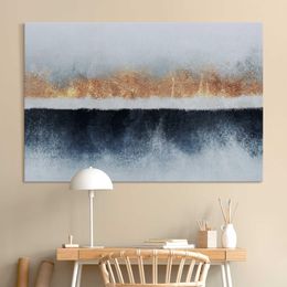 Akustikbild Goldener Horizont Aquarell