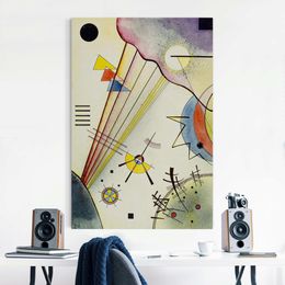 Bilderwelten Akustikbild originell bunt Abstrakt Schallschutzbild - Wassily Kandinsky - Deutliche Verbindung - Wandbild Wohnzimmer Schlafzimmer