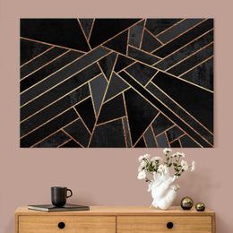 Akustikbild Schwarze Dreiecke Gold