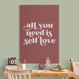 Akustikbild Selbstliebe - Spruch