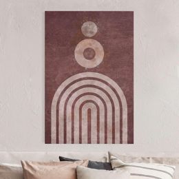 Bilderwelten Akustikbild originell braun Vintage Schallschutzbild - Torb&ouml;gen II - Retro Wohnzimmer Schlafzimmer