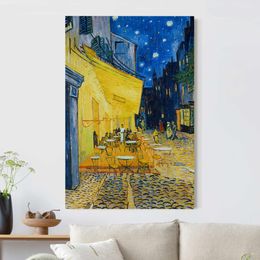 Bilderwelten Akustikbild originell gelb modern Schallschutzbild - Vincent van Gogh - Caf&eacute;-Terrasse in Arles - Wandbild Wohnzimmer Schlafzimmer