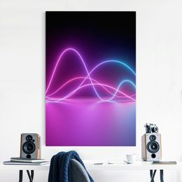 Bilderwelten Akustikbild Neonwellen