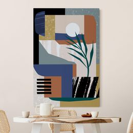 Bilderwelten Akustikbild originell bunt Abstrakt Schallschutzbild - Sonnenuntergang I - Wandbild Wohnzimmer Schlafzimmer