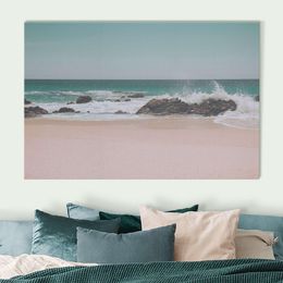 Bilderwelten Akustikbild Sonniger Strand Mexico