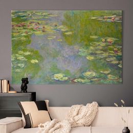Akustikbild Claude Monet - Gr&uuml;ne Seerosen