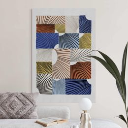Bilderwelten Akustikbild originell beige modern Schallschutzbild - Sonnenk&uuml;sse - Wandbild Wohnzimmer Schlafzimmer