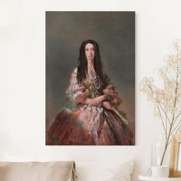 Bilderwelten Akustikbild originell bunt Vintage Schallschutzbild - Verr&uuml;ckte Prinzessin - Lustig Wohnzimmer Schlafzimmer