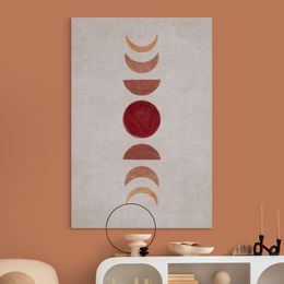 Akustikbild Boho Mondphasen I