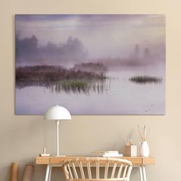 Akustikbild See im rosanen Licht