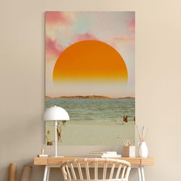 Akustikbild Retro Sonnenuntergang am Meer
