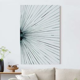 Bilderwelten Akustikbild originell weiss Abstrakt Schallschutzbild - Stroboskop - Wandbild Wohnzimmer Schlafzimmer